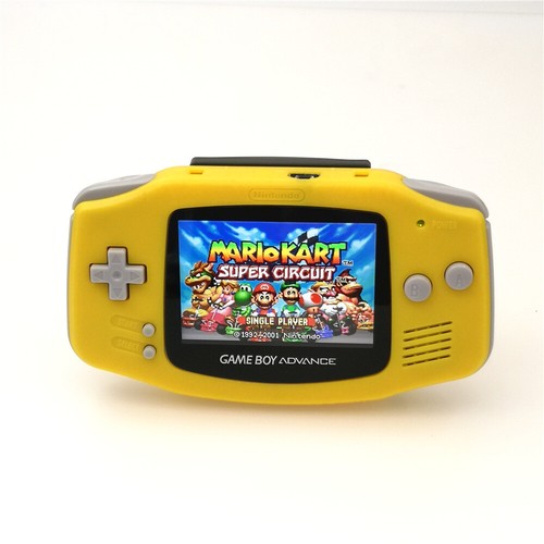 Yellow Game Boy Advance Console with iPS Backlight Backlit LCD GBA ...