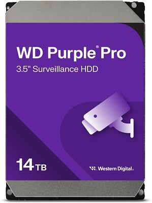 WD Purple Pro Surveillance 14TB Internal HDD14TB - 3.5 inch WD141PURP ...