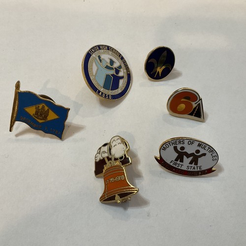 6 Assorted Enameled Lapel Pins Eduction Snoopy Number 6 | eBay