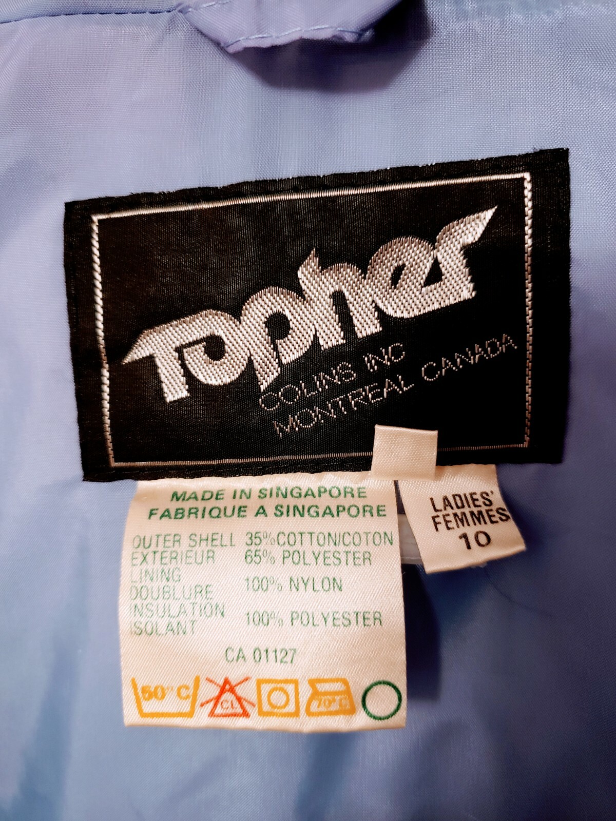 VTG Women's Hooded Puffer Ski Vest M Size 10 TOPHER COLLINS, INC ...