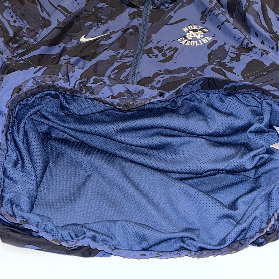 Nike UNC North Carolina Tar Heels 1/2 Zip Jacket pullover Hood blue Men ...