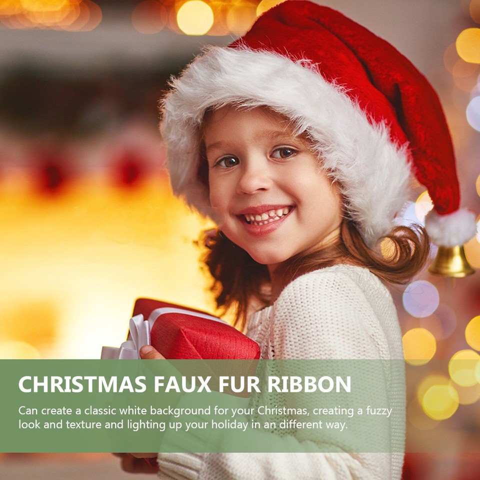 Cappello di Natale in pelliccia sintetica Decorazioni fai-da-te ...