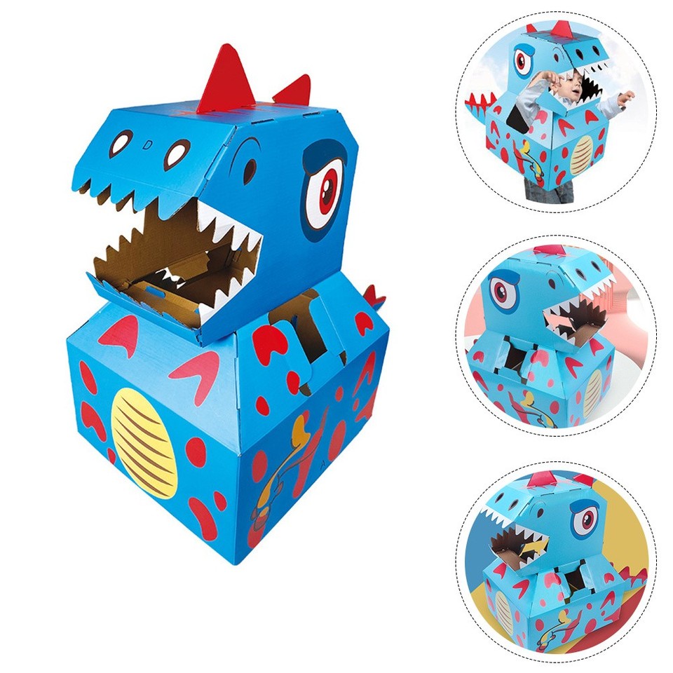 Cosplay Supply Funny Dinosaur Model Role-playing Carton Cardboard ...