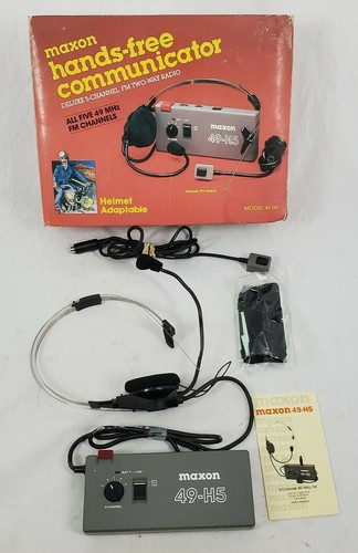 Maxon Hands-Free Communicator Model #49-H5 - Deluxe 5-Channel FM 2-Way ...