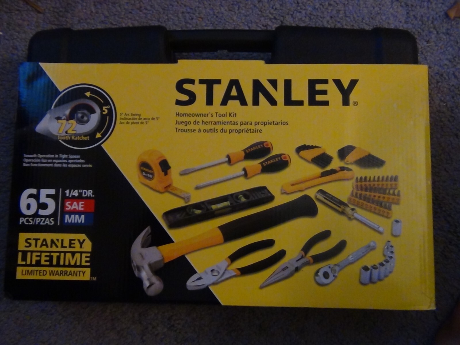 Stanley Mechanics Home Tool Kit, 65-Piece 94-248 76174942484| eBay