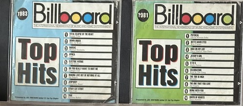 BILLBOARD TOP HITS : 1983 + 1981; CD’s - LN, No Back Inserts In Case ...