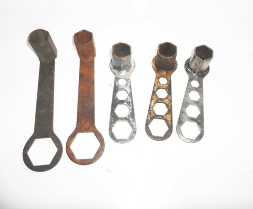 5 Old Socket Wrenches Nut Wrenches Classic Car Tool Hexagon Tool Kit | eBay