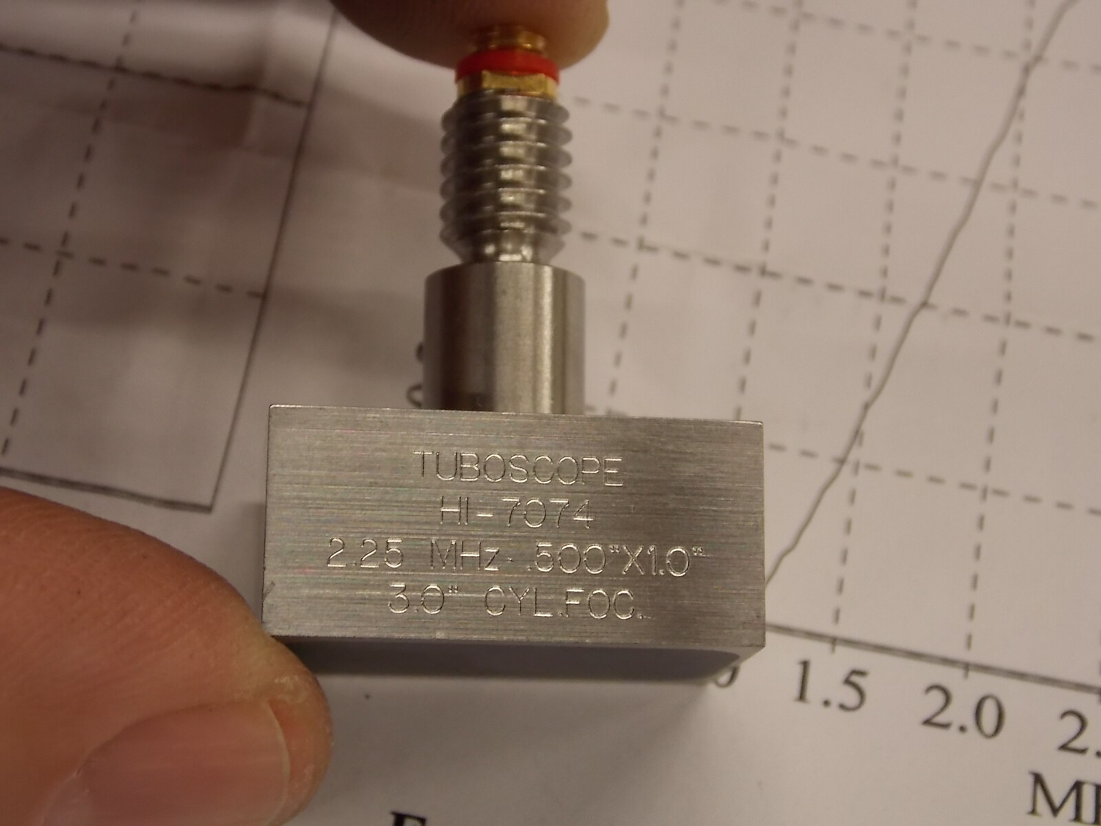 New Olympus Harisonic Tubo Ultrasonic Transducer 2.25MHz 0.5"x1.0" 3 ...