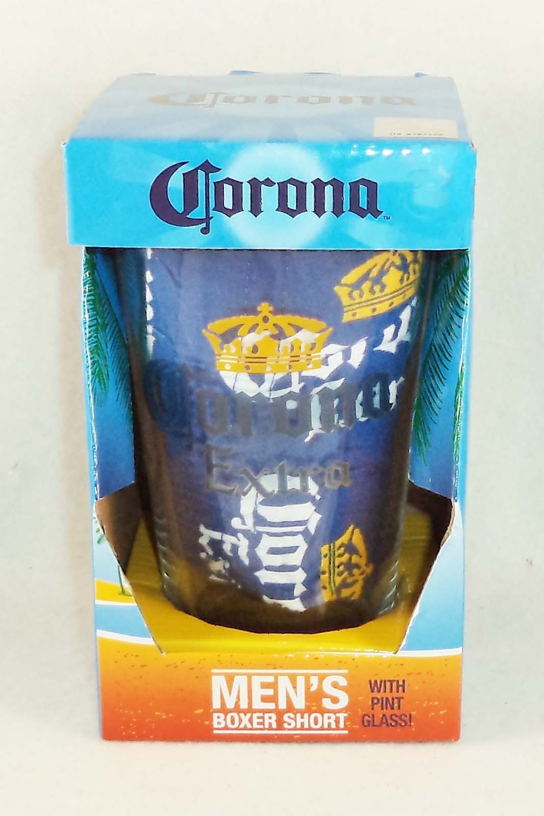 Corona Beer Men's Boxer Shorts and Pint Glass Gift Set (SIZE Small) NEW ...