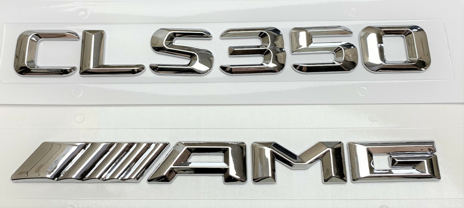#1 CHROME CLS350+AMG FIT MERCEDES REAR TRUNK EMBLEM BADGE NAMEPLATE ...