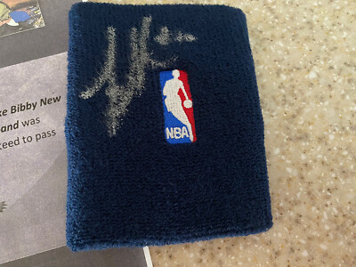 NBA Team Issued Armband Wrist Sweat Band Sleeve Adult - Rare Sewn Mike ...