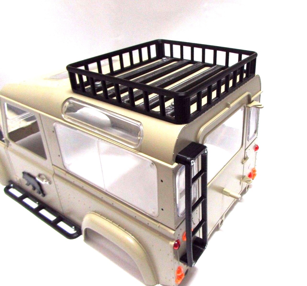 1/10 scale ROOF RACK + LADDER for D90 hard body, rc crawler accessories ...