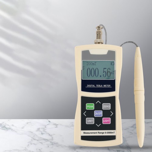 Digital Tesla Meter Gaussmeter Magnetic Field Flux Tester with Accuracy ...