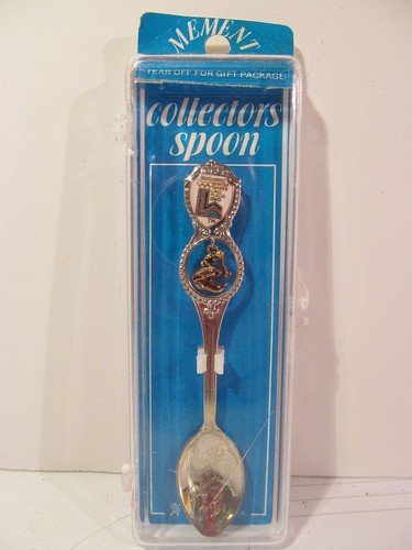 1980 Whiteface Mountain Winter Olympics Collectible 4 1/2" Skiing Spoon ...