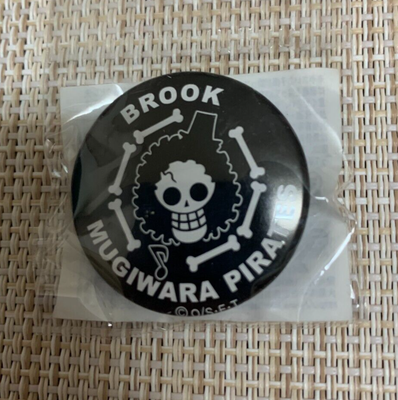 One Piece pirate flag "BROOK"can badge pinback button | eBay