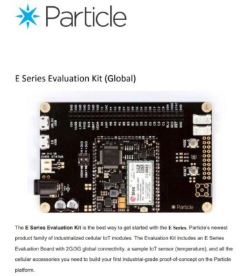Particle E310 Cellular Development Platform Evaluation Board. Sealed in ...