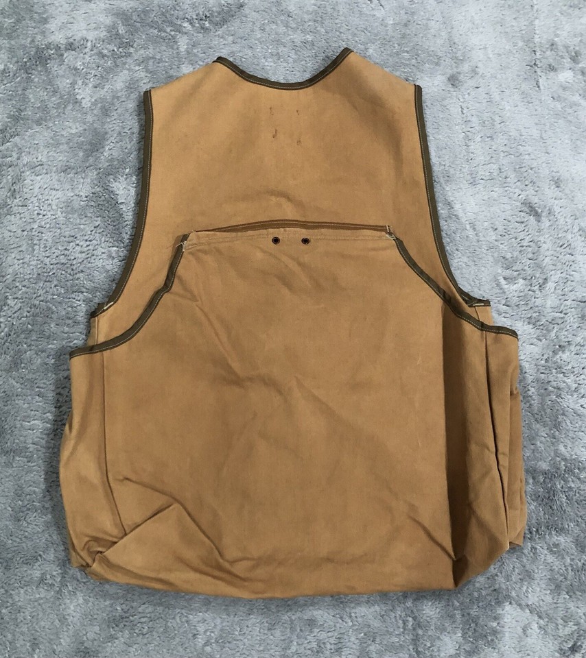 Vintage Carhartt Men’s M Duck Canvas Hunting Utility Vest Corduroy ...