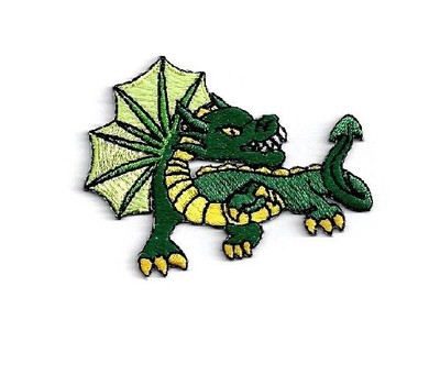 Dragon - Mystical - Flying - Childrens - Embroidered Iron On Applique ...