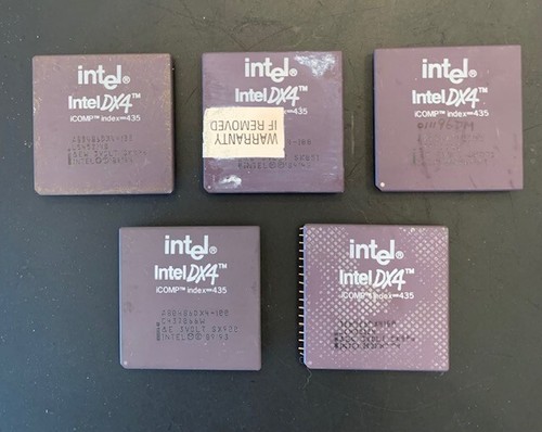 Intel DX4 Computer Processor Chips Lot of 5 Used iCOMP index=435 | eBay