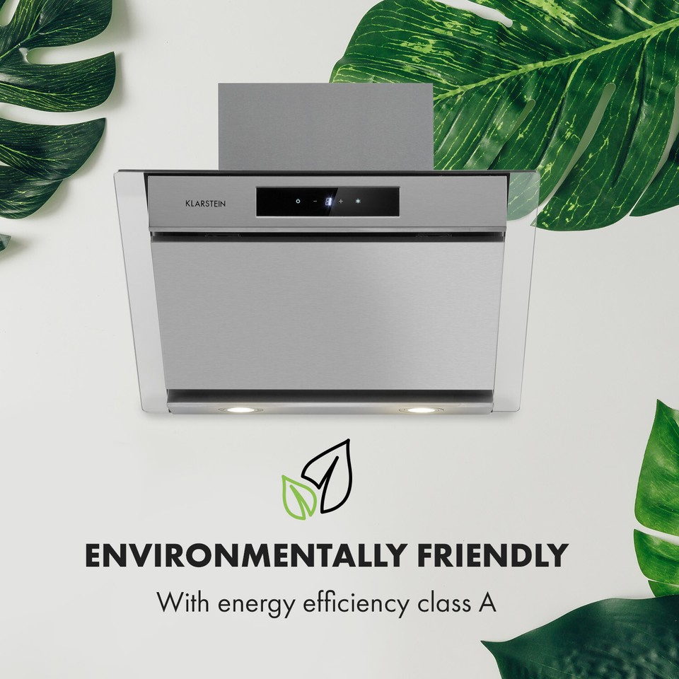 Cooker Hood Exhaust Extractor Kitchen Chimney 60 cm 604 m³/h LED 250 W ...