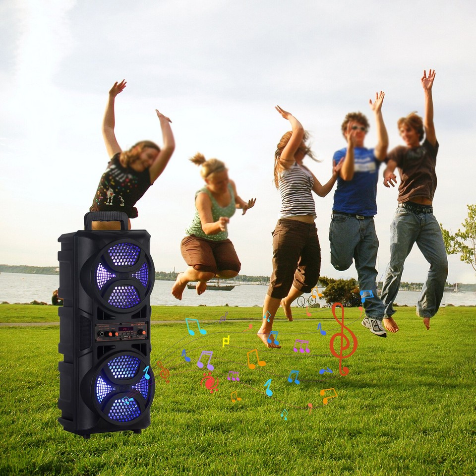 3000W Portable Bluetooth Party Speaker Sub Woofer Heavy Bass Sound ...