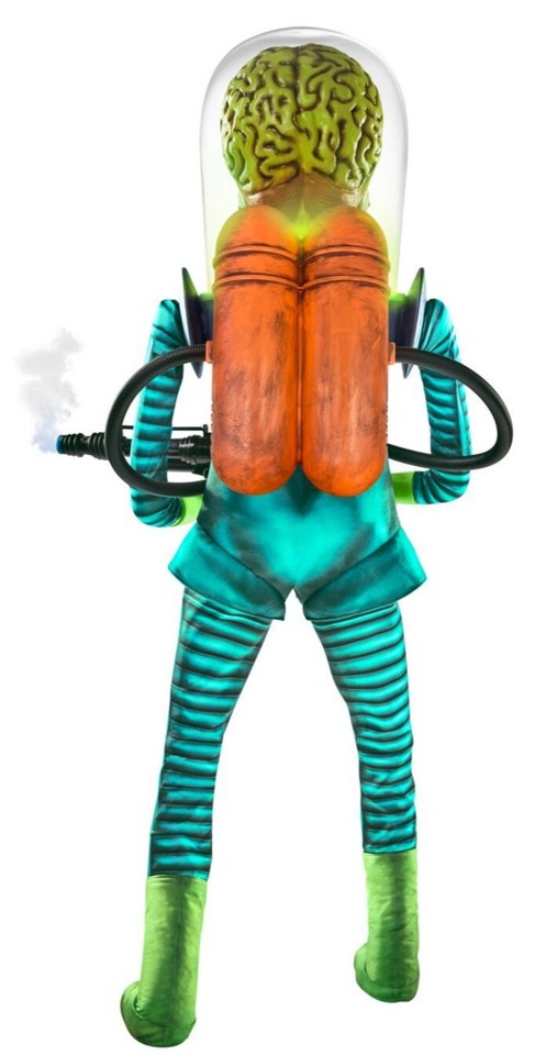 Spirit Halloween 6.5 Ft Martian Warrior Animatronic Mars Attacks | eBay