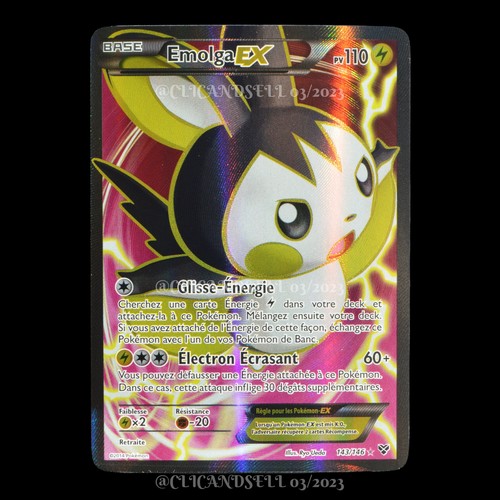 carte Pokémon Emolga EX 143/146 #1 XY NEUF FR | eBay