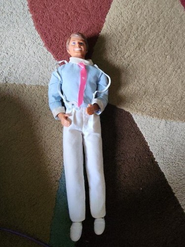 Vintage Mattel Barbie Happy Family Dad Ken Doll Man Brunette Blue Eyes ...