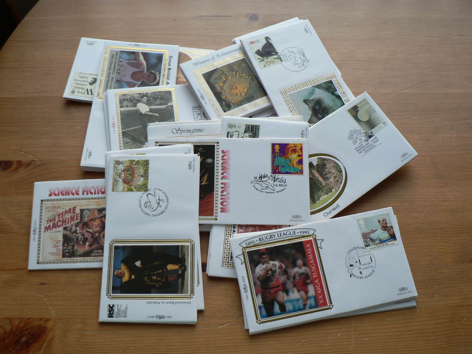 Benham Silk GB First Day Covers, 1994, 1995, 1996, Sold in Sets, Small ...