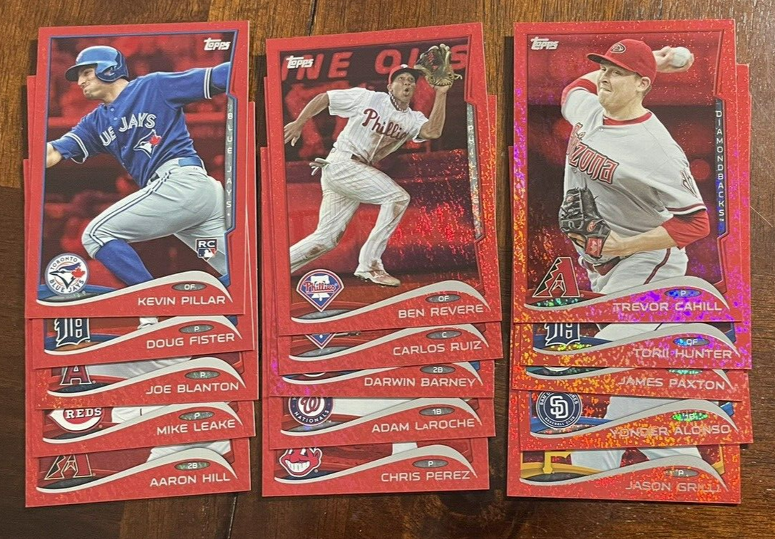 Lot of 15 Different 2014 Topps Red Foil Baseball Cards | eBay