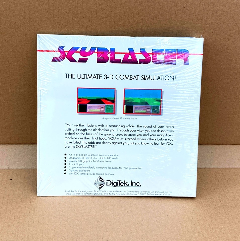 [ UNOPENED / SEALED ] Skyblaster (DigiTek, 1989) - Amiga | eBay