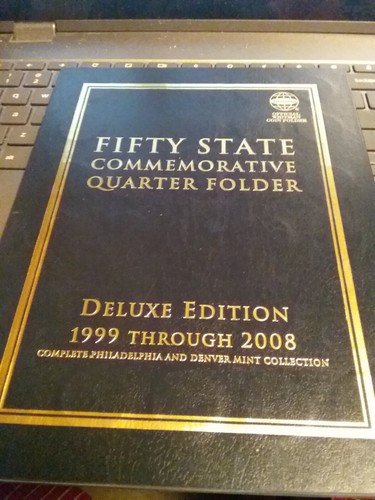 w/ 94 coins Fifty State Commemorative Quarter Folder Deluxe Edition US ...