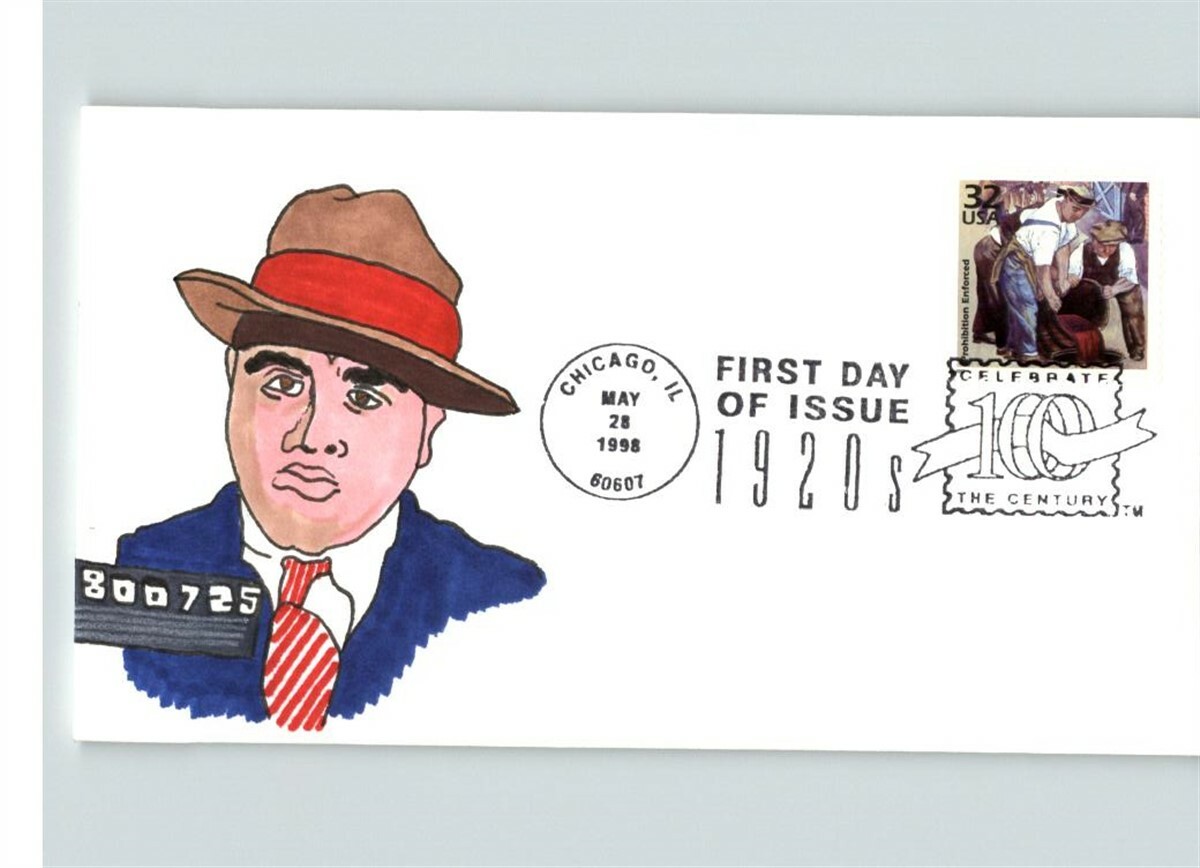 Hand Painted GANGSTER, Al Copone, PROHIBITION ENFORCED, # 1 of 1 made ...