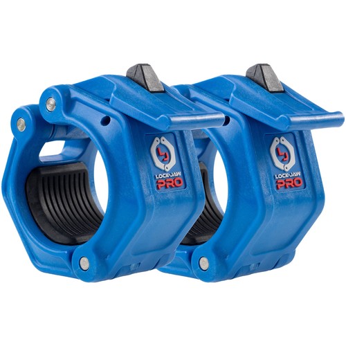 Lock-Jaw PRO 2 Barbell Collar - Quick Release Barbell Clamp Blue ...