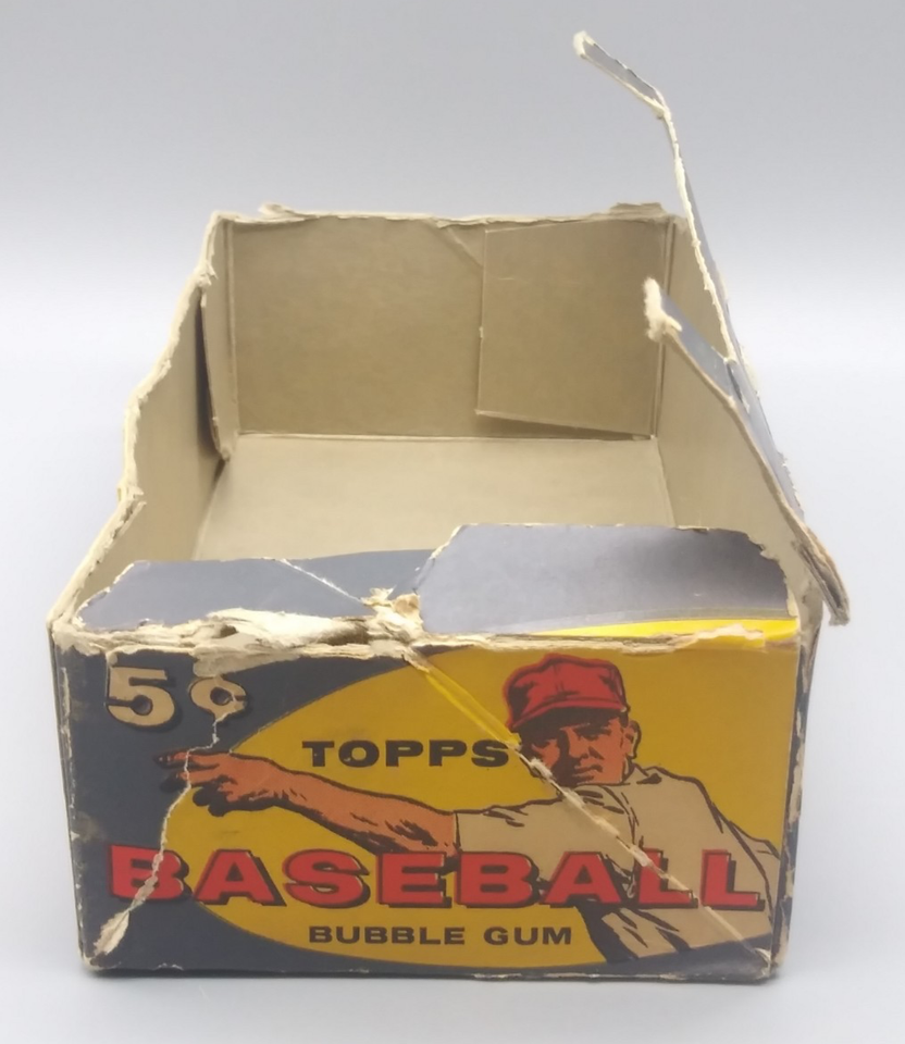 VINTAGE 1959 TOPPS BASEBALL MLB WAX PACK DISPLAY BOX EMPTY 5 CENT RARE ...