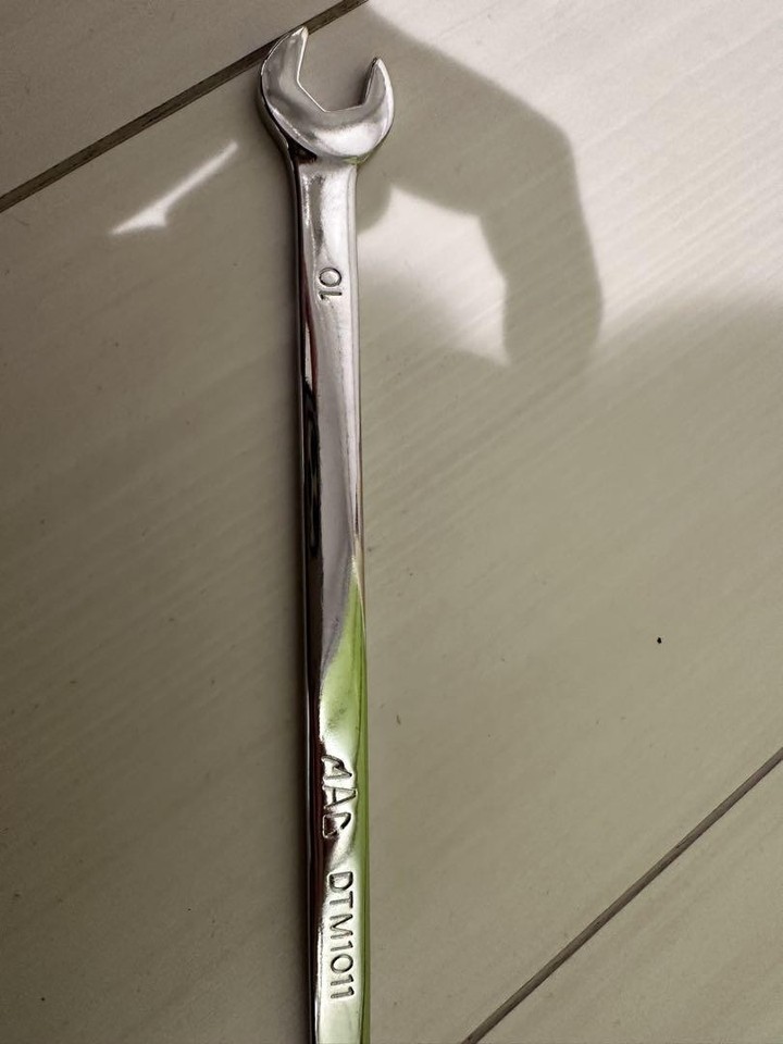MAC Tools Thin Open-End Wrench DTM1011 10mm x 11mm Metric Chrome‑Plated ...