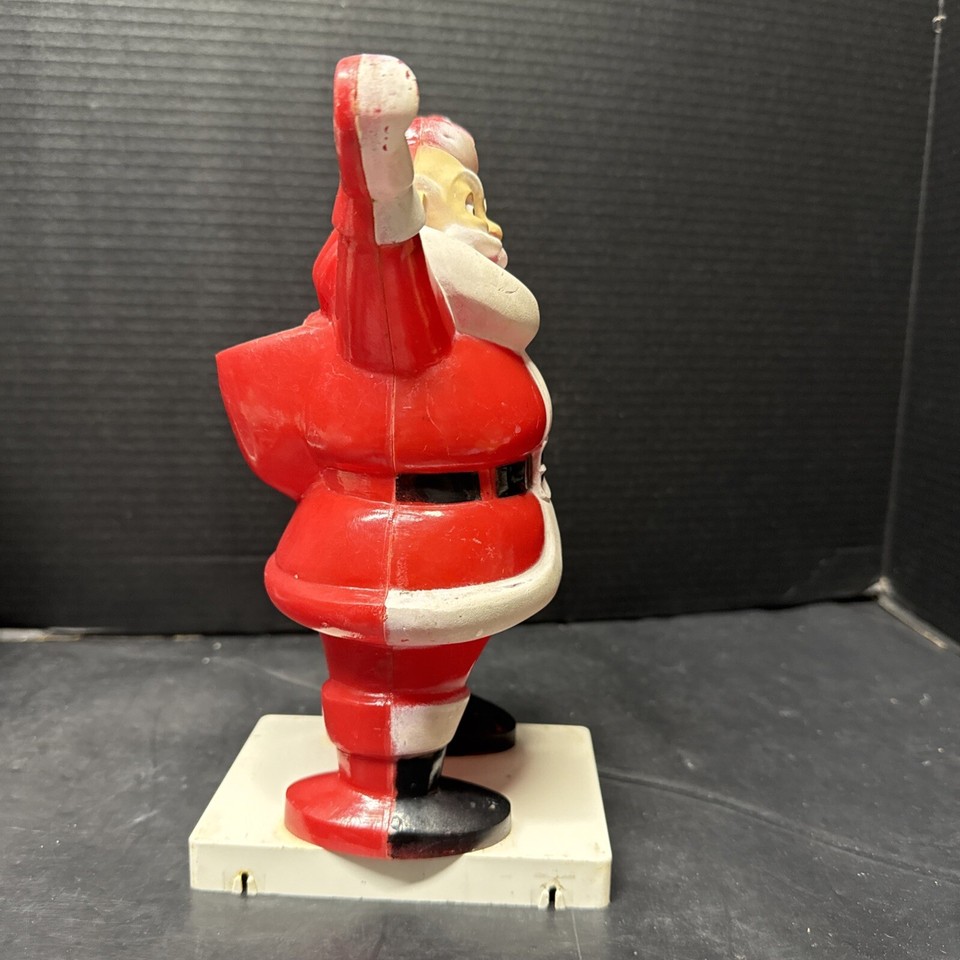 Vintage Christmas Hard Plastic Santa Claus missing items 9.5”" As Is | eBay