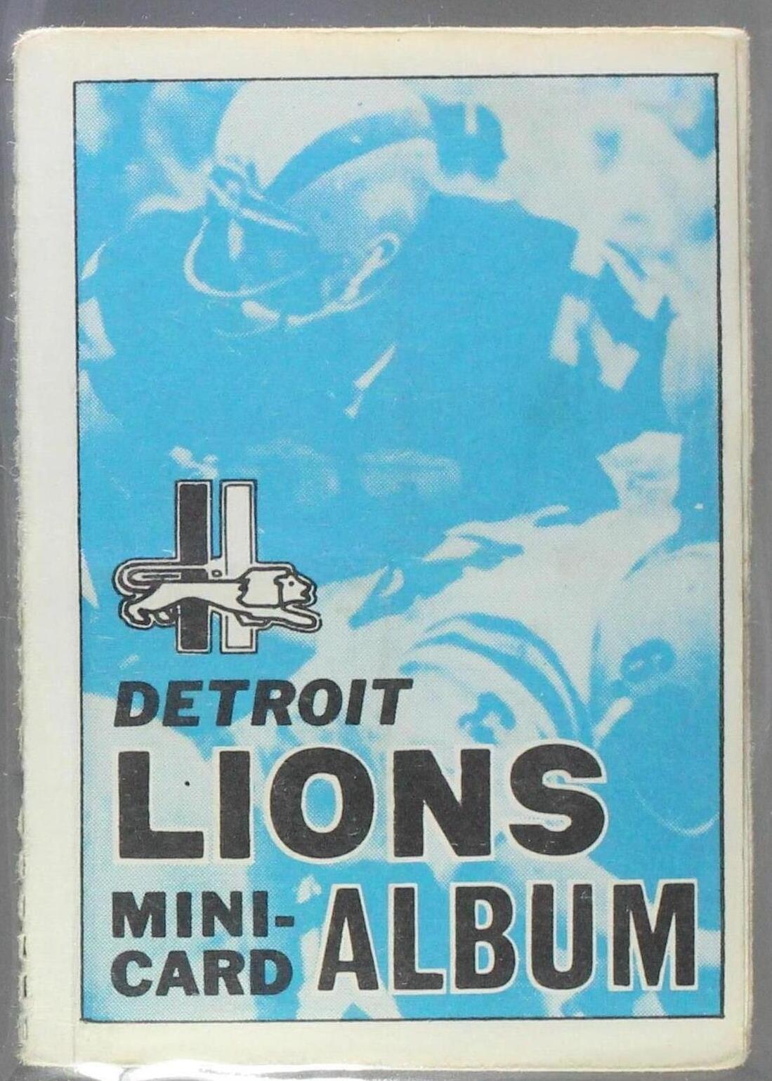1969 Topps Mini-Cards Stamp Albums - Detroit Lions #6 Full Team Stamp ...