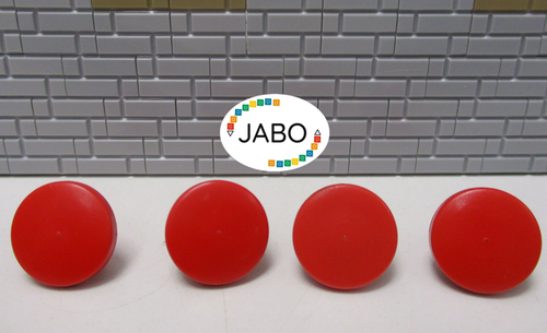 (B12/18) Playmobil 4x buffer rosso ferrovia per locomotiva e carro 4052 ...