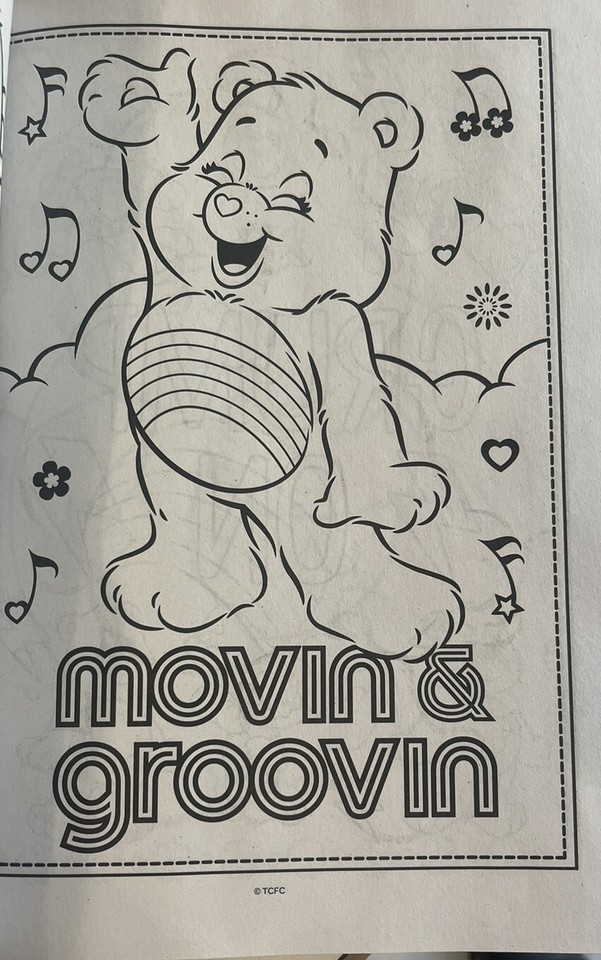 CARE BEARS “Color Me Happy” Coloring Activity Book Jumbo Color Book | eBay