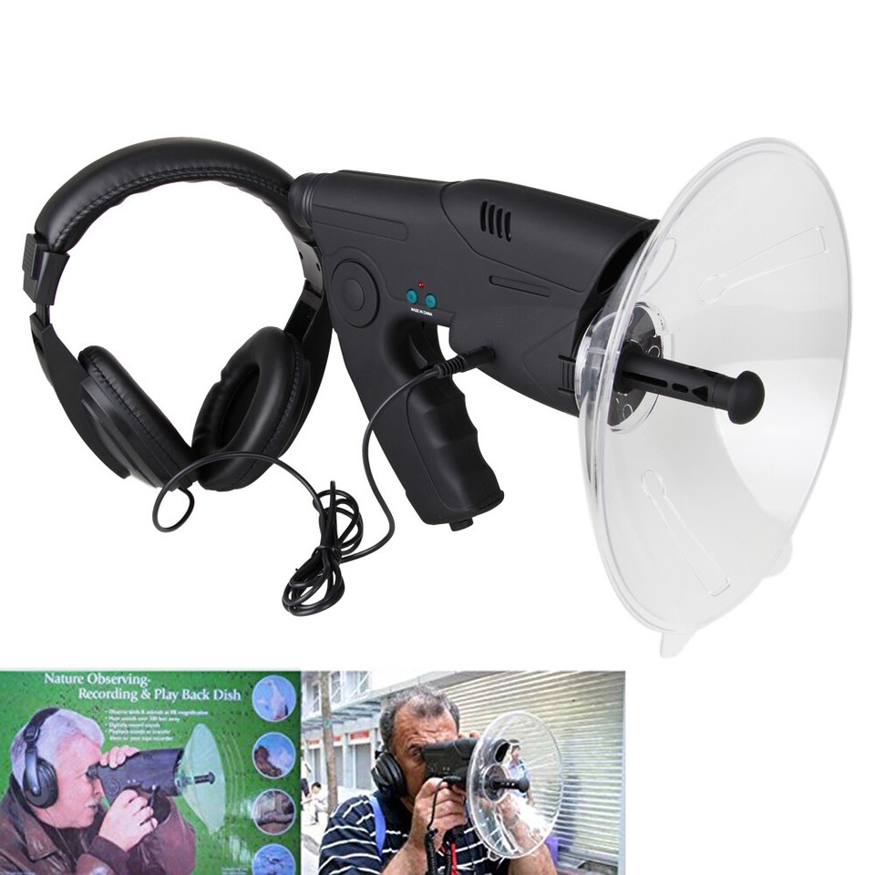 Parabolic Sonic Listening Device Microphone Amplifier Spy Bionic Ear ...