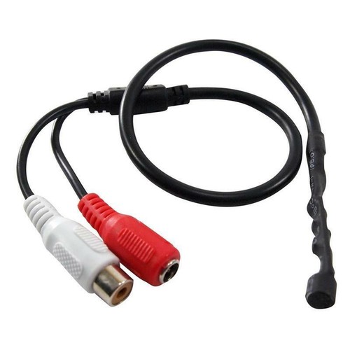 Mic Audio Spy Hidden Microphone Cable for CCTV Security Surveillance ...