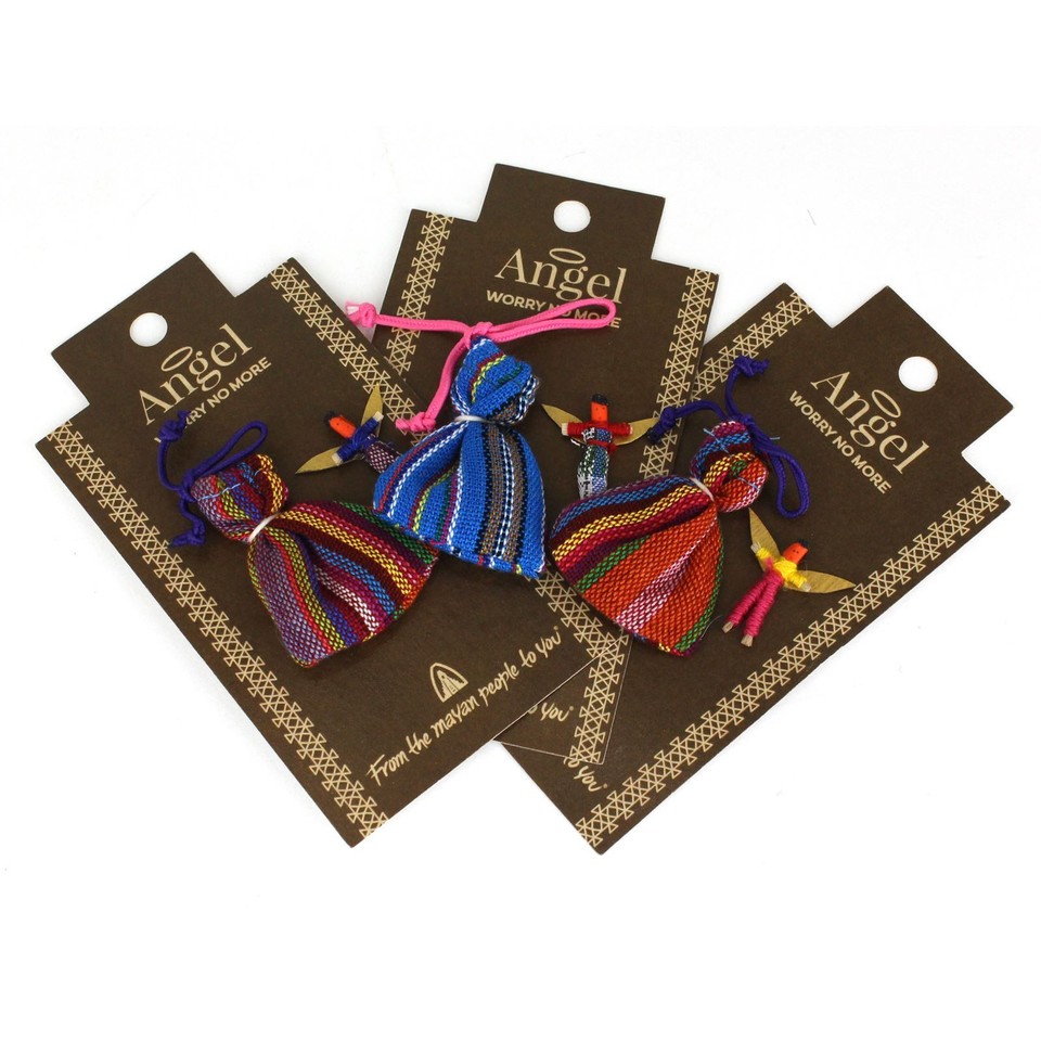 Mayan Worry Doll Handmade Angel Genuine Guatemalan Fair Trade 2.5cm ...