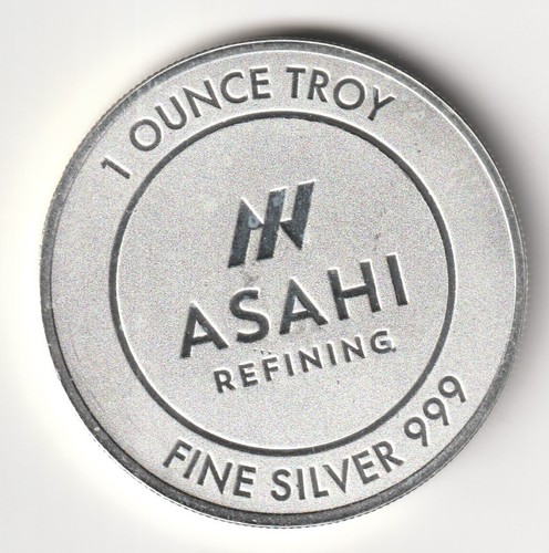 1 oz Silver Round Asahi Refining .999 Fine Silver -- preowned | eBay