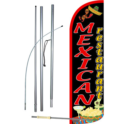 Mexican Restaurant Swooper Flag Kit | eBay