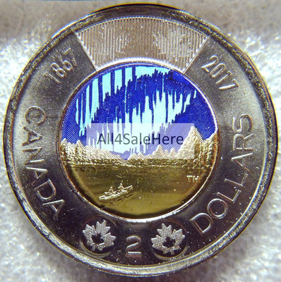 2017 Canada 150 Special Edition 1867 $2 Dollars Glow-in-the-Dark Coin ...