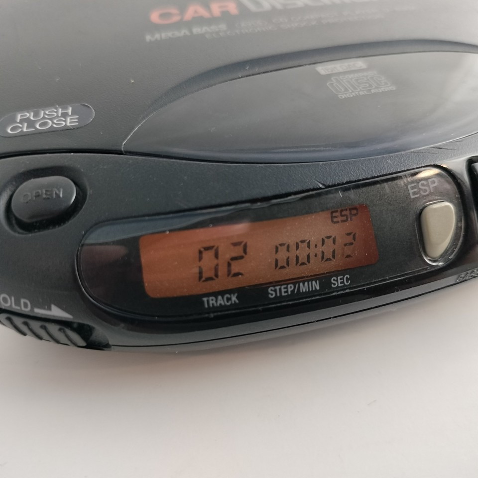 Vintage Sony ESP Car Discman D-830K Portable CD Player -Working- FREE ...