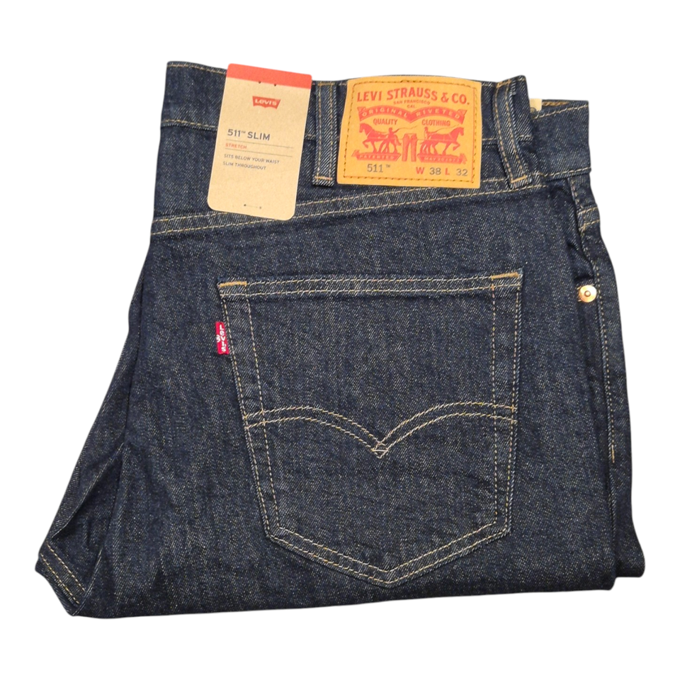 Levis Original 511 (BLUE Shades) Slim Fit Men's Stretchable Jeans | eBay UK