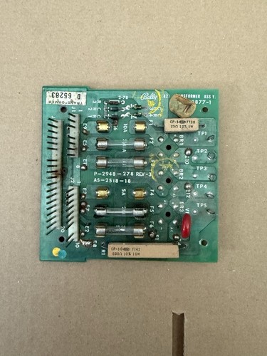 Bally Pinball Machine Transformer Assembly / Rectifier Board AS-2877-1 ...