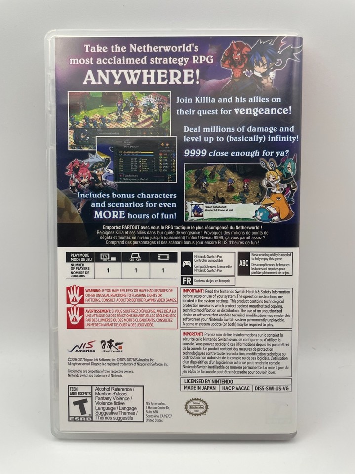 Disgaea 5 Complete (Switch, 2017) *CIB, SINGLE OWNER* 813633019215| eBay